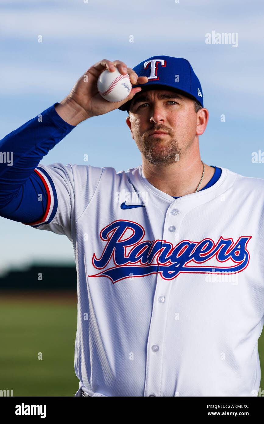 SURPRISE, AZ - FEBRUARY 20: Pitcher Jonathan Holder (58) poses for a ...