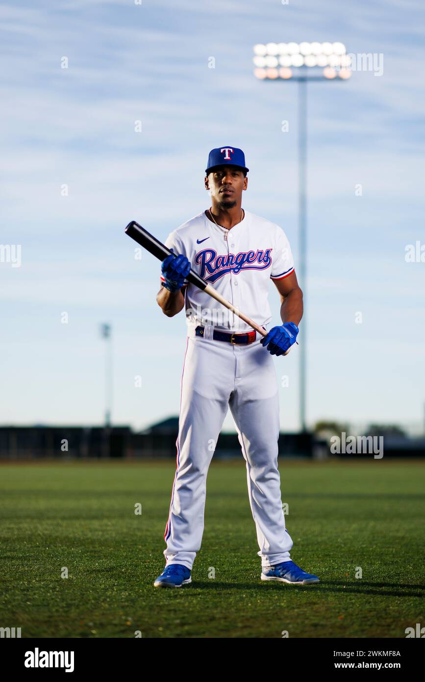 SURPRISE, AZ - FEBRUARY 20: Outfielder Elier Hernandez (38) poses for a ...