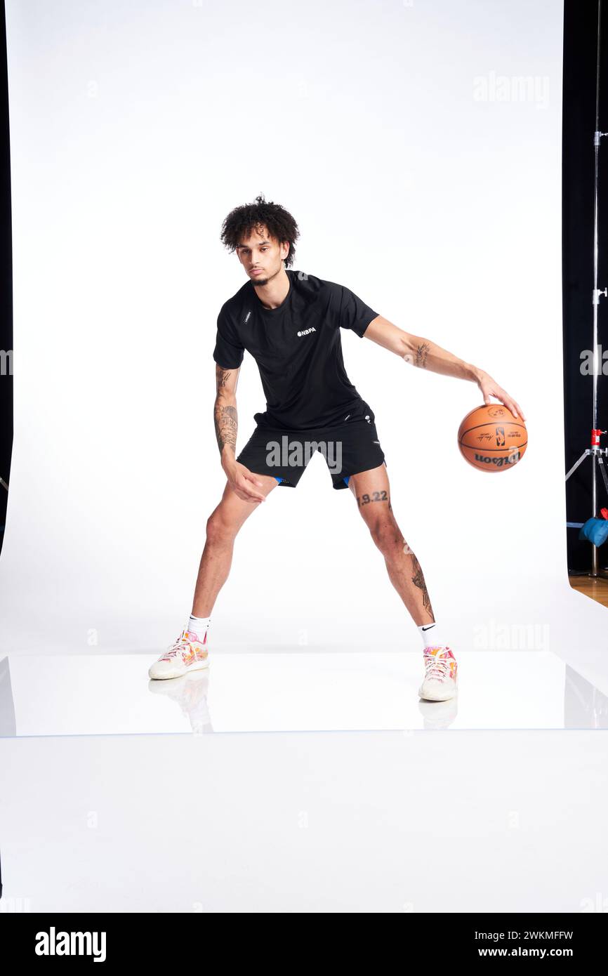 Dallas Mavericks center Dereck Lively II poses for a portrait on July ...