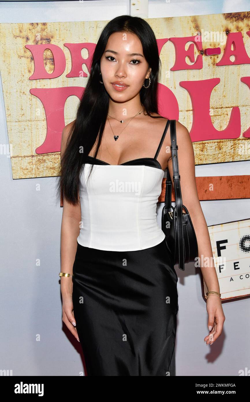 Marissa Ren attends the premiere of "Drive-Away Dolls" at AMC Lincoln ...