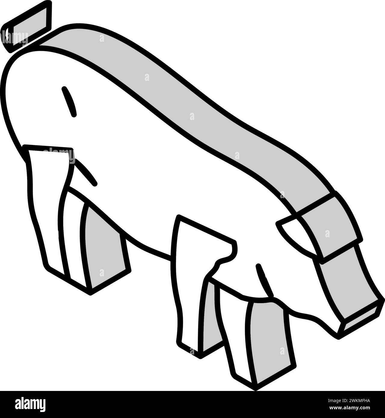 iberico pig breed isometric icon vector illustration Stock Vector Image ...