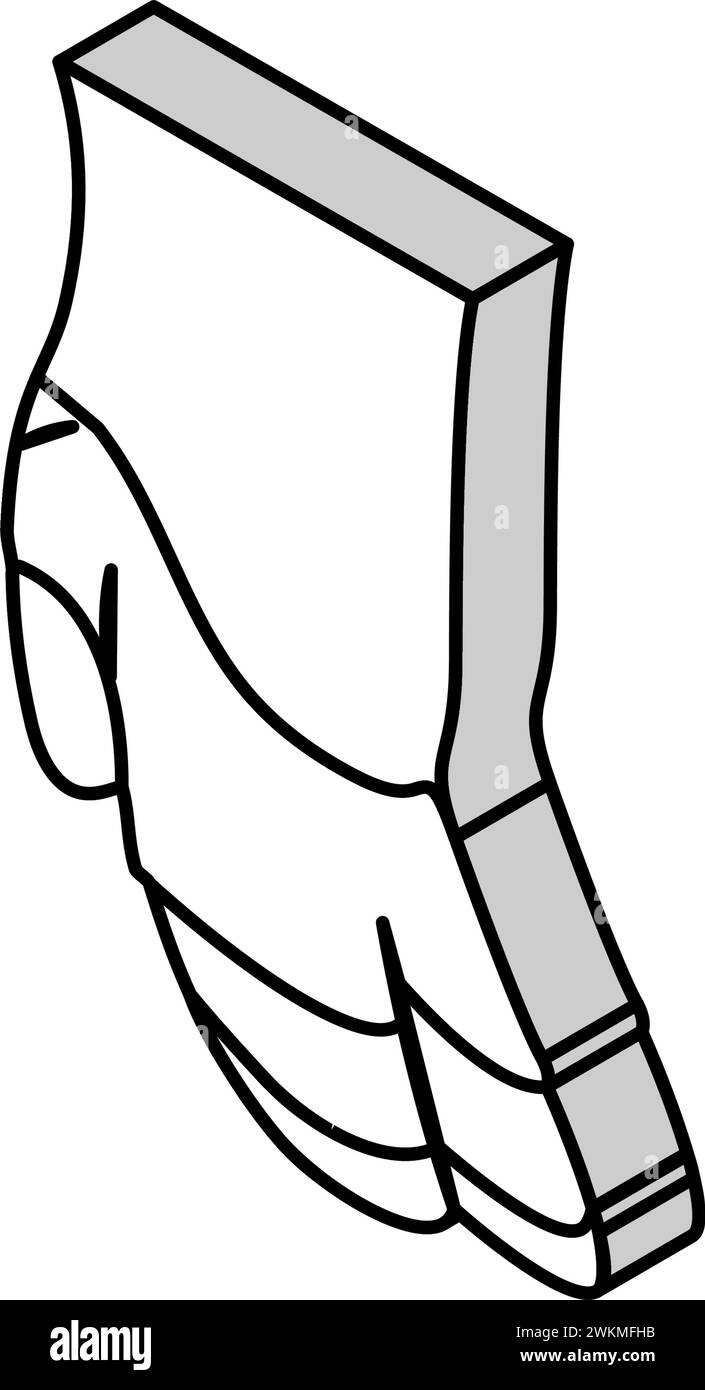 hoof pig animal isometric icon vector illustration Stock Vector Image ...