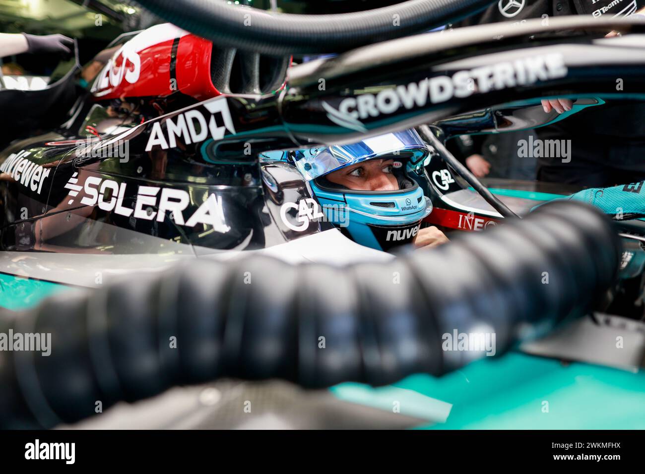 RUSSELL George (gbr), Mercedes AMG F1 Team W15, portrait during the ...