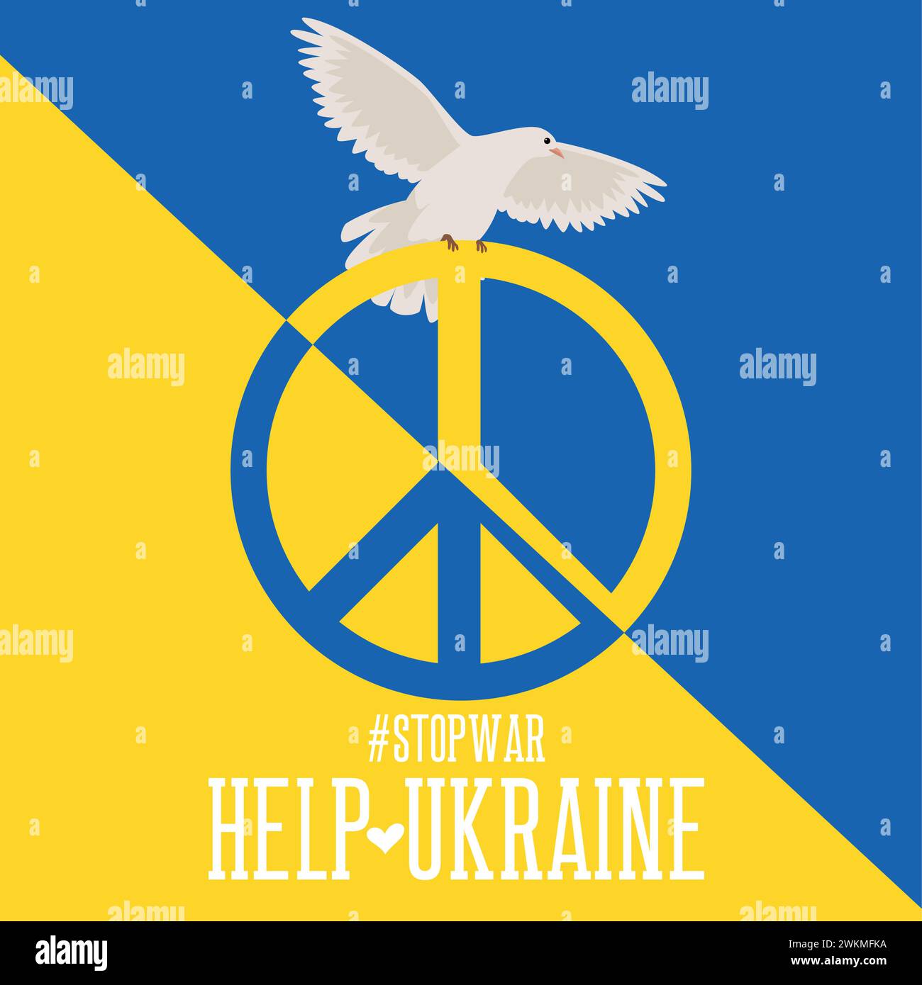 Help ukraine poster Vector illustration Stock Vector Image & Art - Alamy