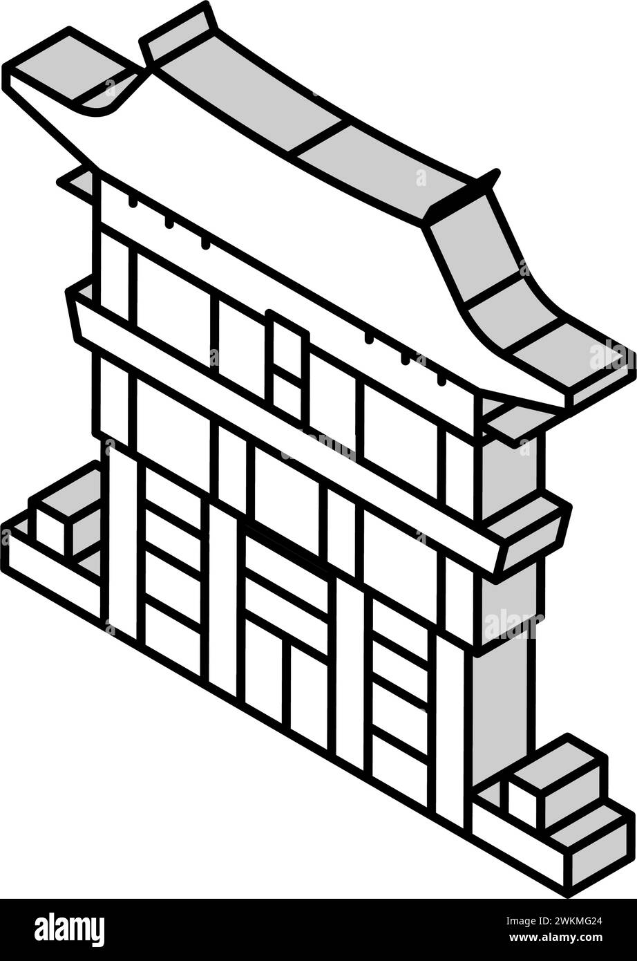 miko shrine maiden shintoism isometric icon vector illustration Stock Vector Image & Art - Alamy