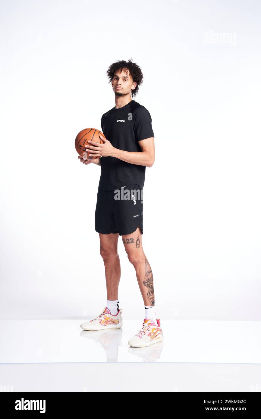 Dallas Mavericks center Dereck Lively II poses for a portrait on July ...
