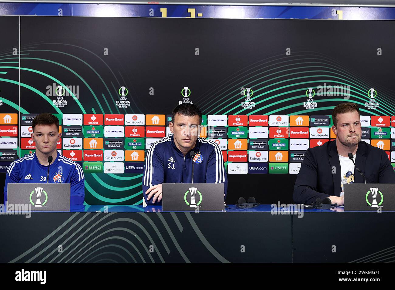 Zagreb, Croatia. 24th Jan, 2024. GNK Dinamo coach Sergej Jakirovic, and ...
