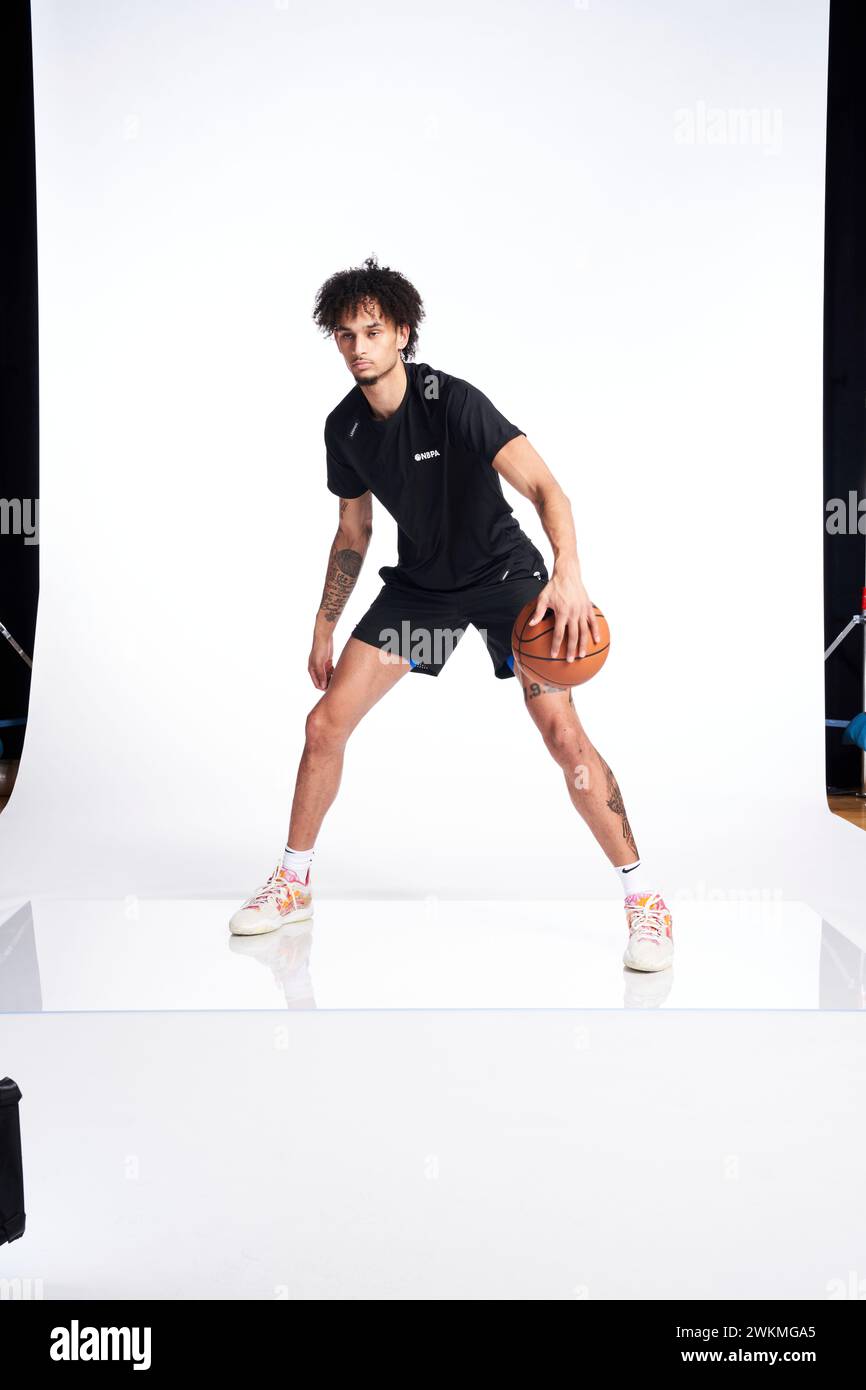 Dallas Mavericks center Dereck Lively II poses for a portrait on July ...