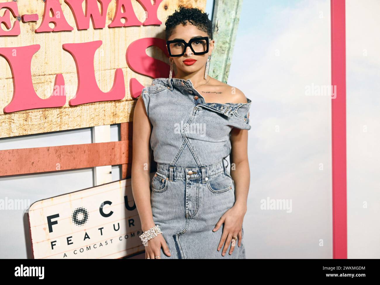 Nicque Marina attends the premiere of "Drive-Away Dolls" at AMC Lincoln ...