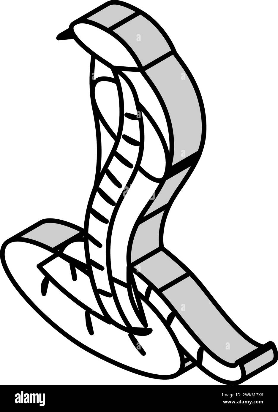 cobra animal snake isometric icon vector illustration Stock Vector ...