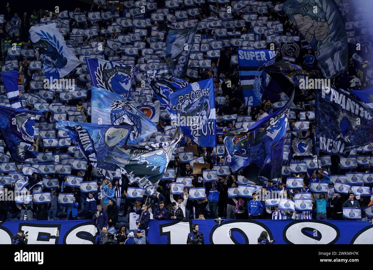Porto fans in the stands before the UEFA Champions League match at ...