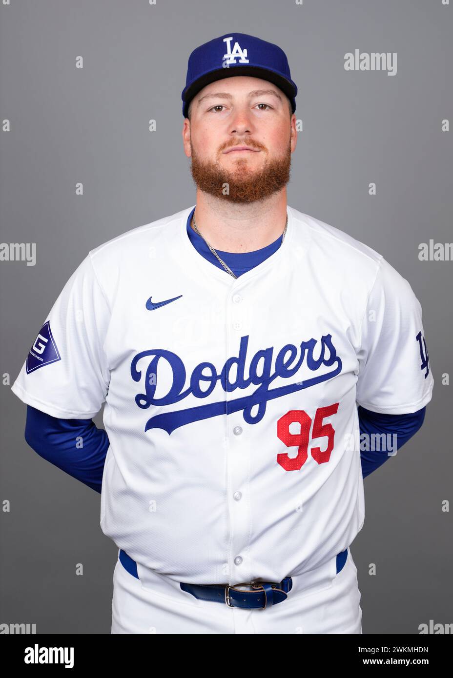 This is a 2024 photo of pitcher Matt Gage of the Los Angeles Dodgers ...