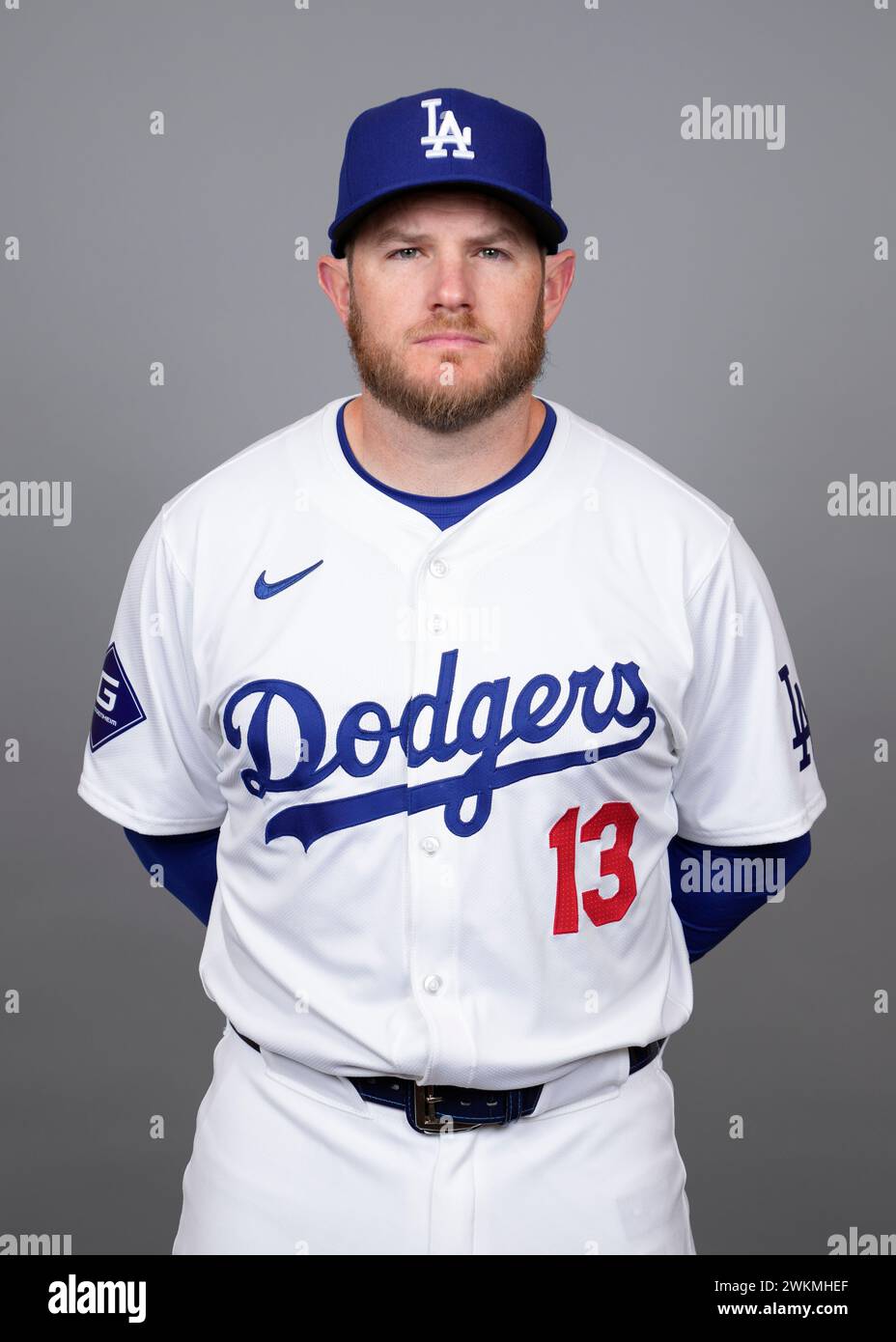 This is a 2024 photo of third baseman Max Muncy of the Los Angeles Dodgers baseball team. This ...