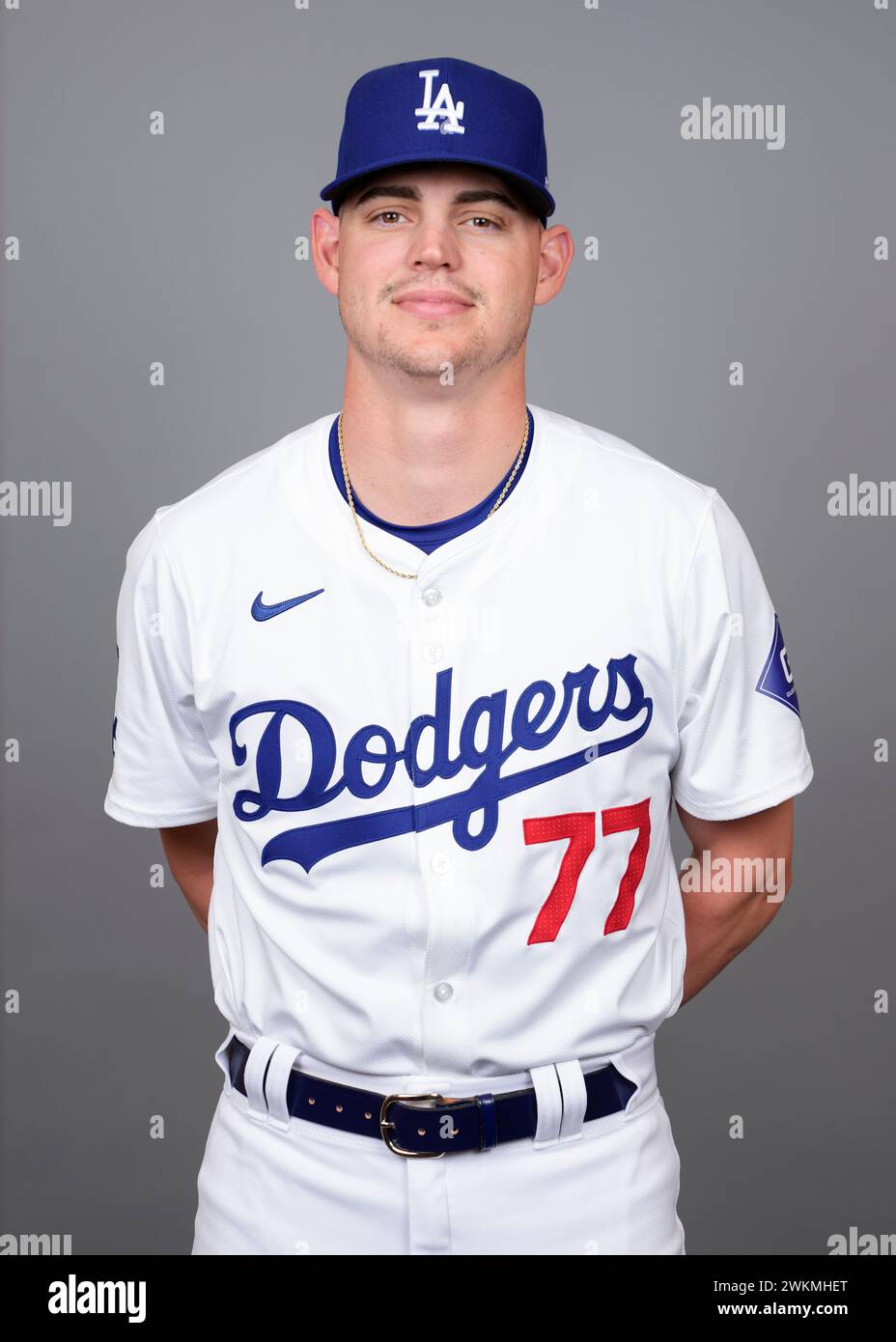This is a 2024 photo of pitcher River Ryan of the Los Angeles Dodgers ...