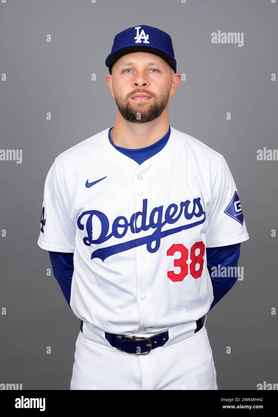 This is a 2024 photo of pitcher Jesse Hahn of the Los Angeles Dodgers ...