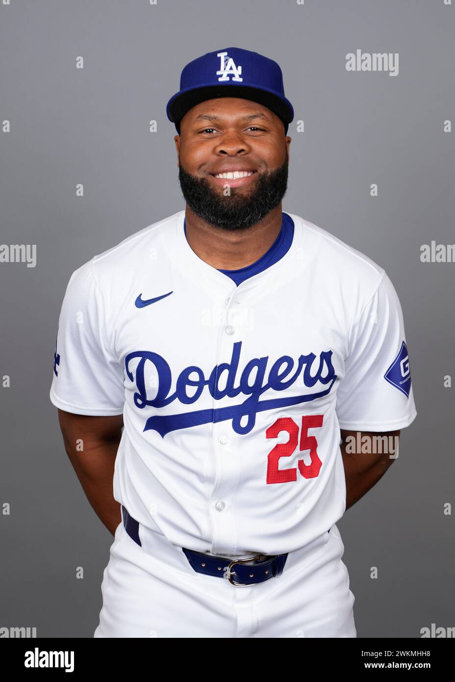 This is a 2024 photo of center fielder Manuel Margot of the Los Angeles ...
