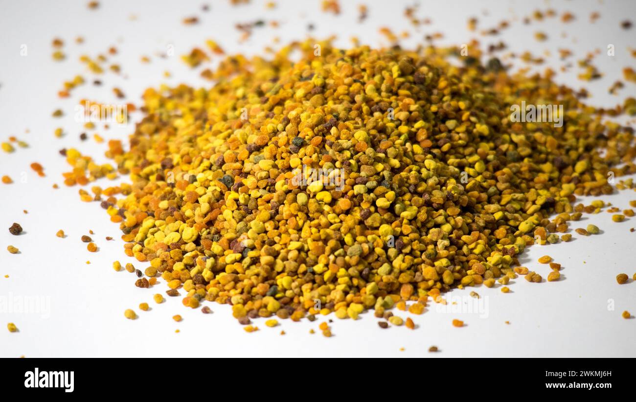 Raw pollen grain isolated on white Stock Photo - Alamy