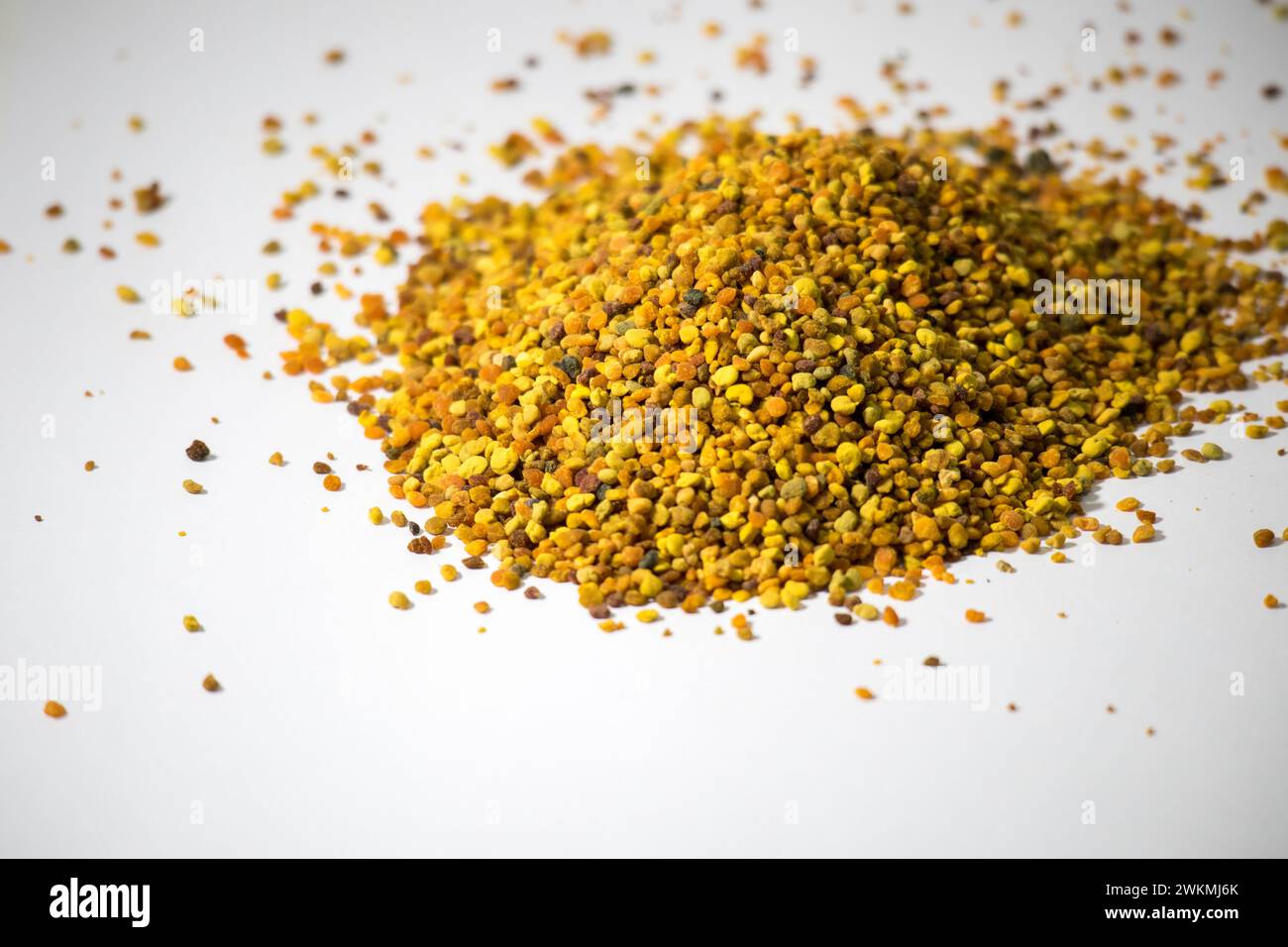 Raw pollen grain isolated on white Stock Photo - Alamy