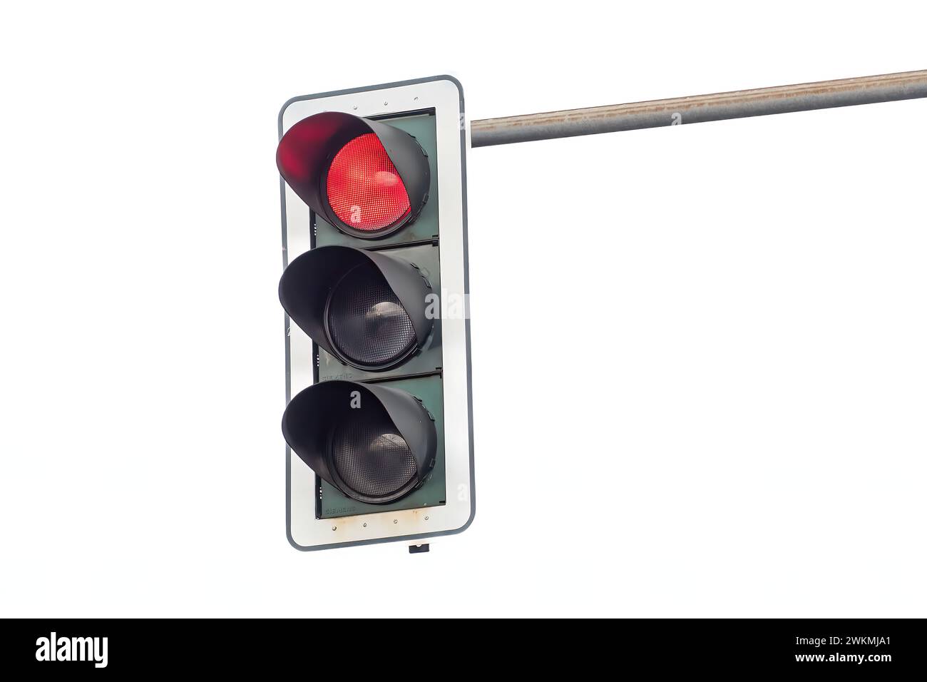 Traffic lights warning sign Cut Out Stock Images & Pictures - Alamy