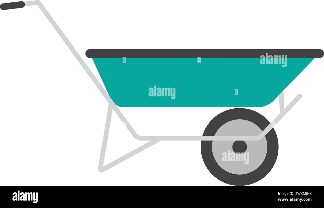 Colored wheelbarrow icon Vector Stock Vector Image & Art - Alamy