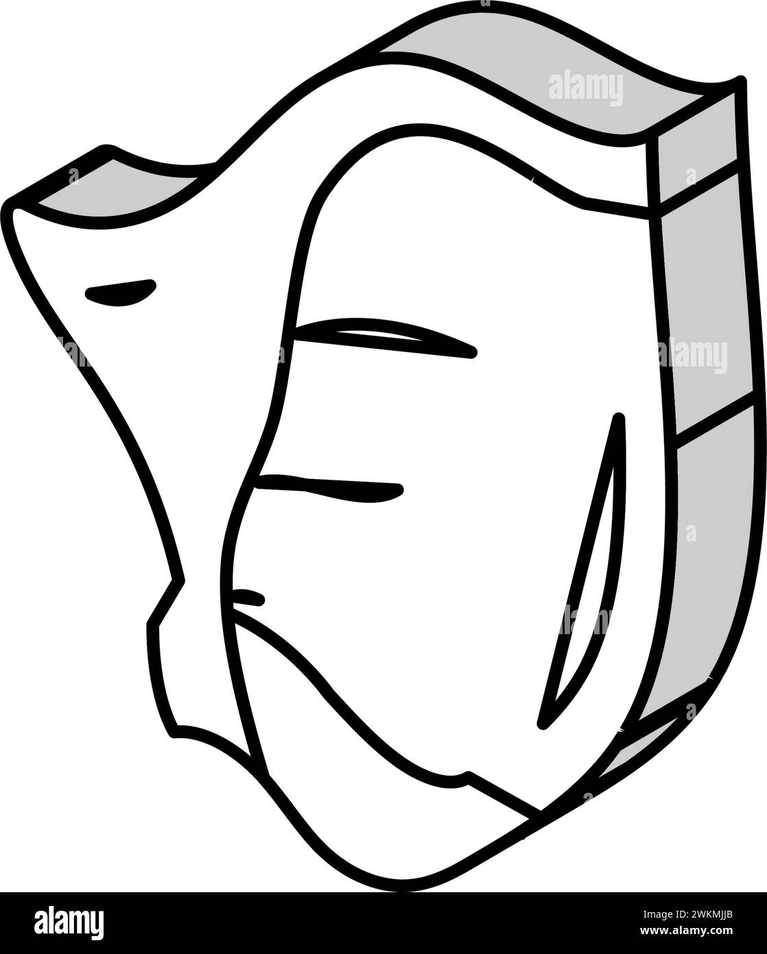 ear pig animal isometric icon vector illustration Stock Vector Image ...