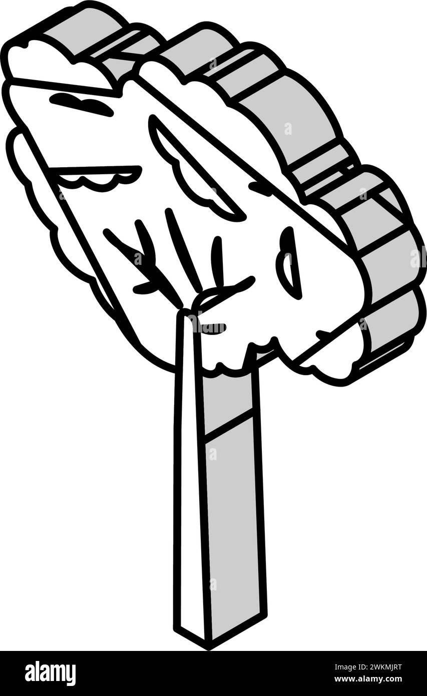 brazil nut tree isometric icon vector illustration Stock Vector Image ...