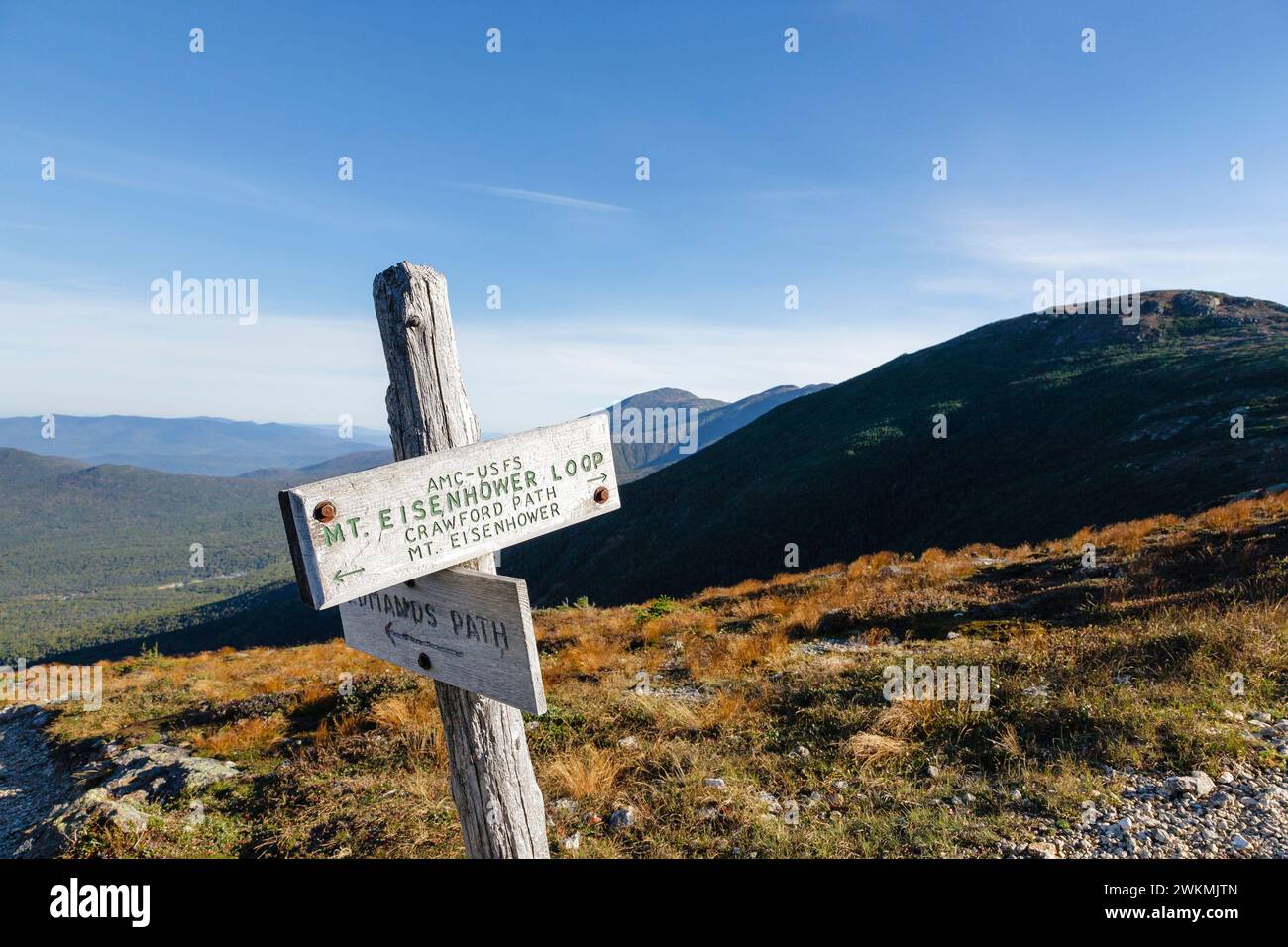 Scenic view of the Northern Presidential Range from Crawford Path (a ...