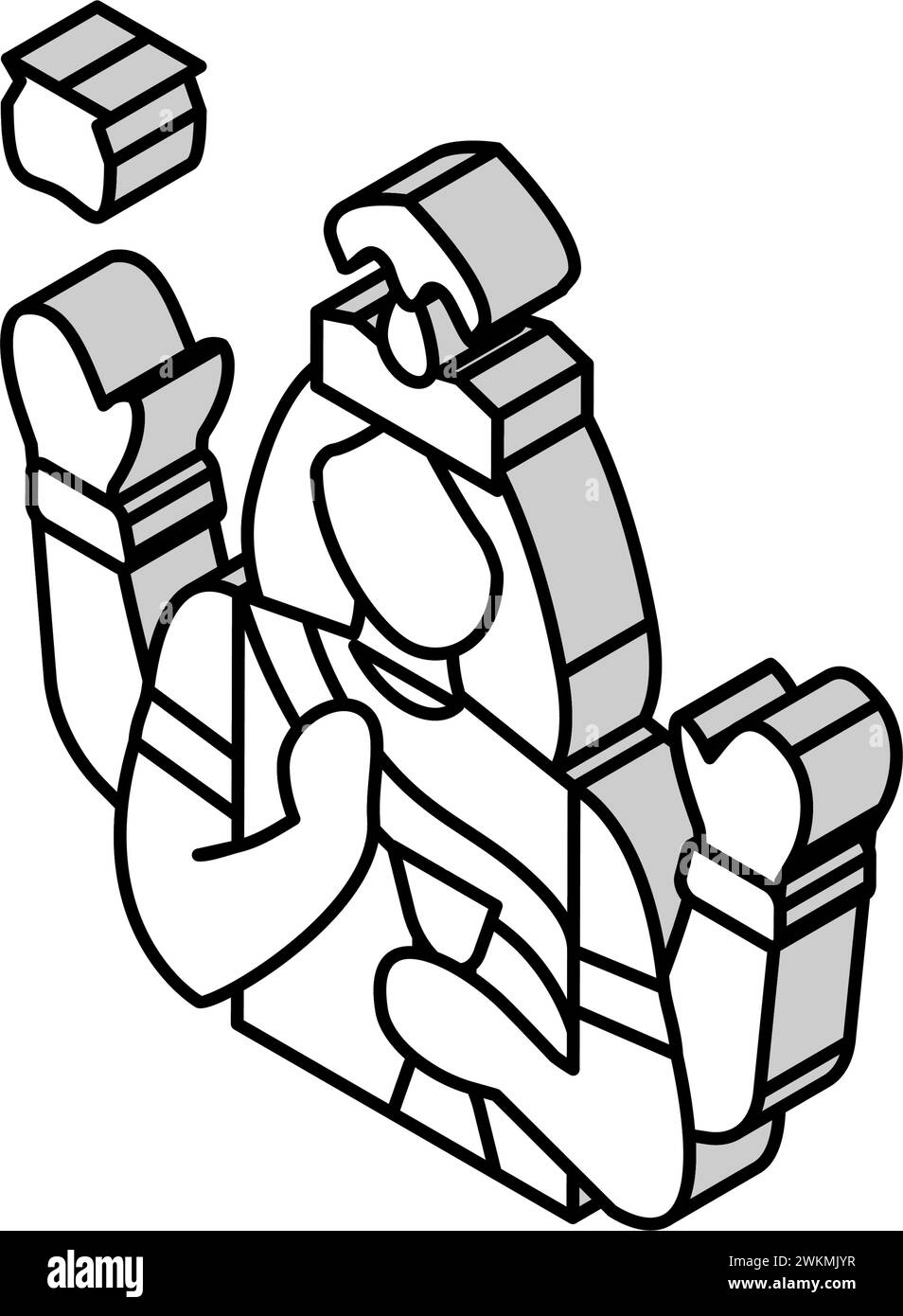 gauri god indian isometric icon vector illustration Stock Vector Image ...