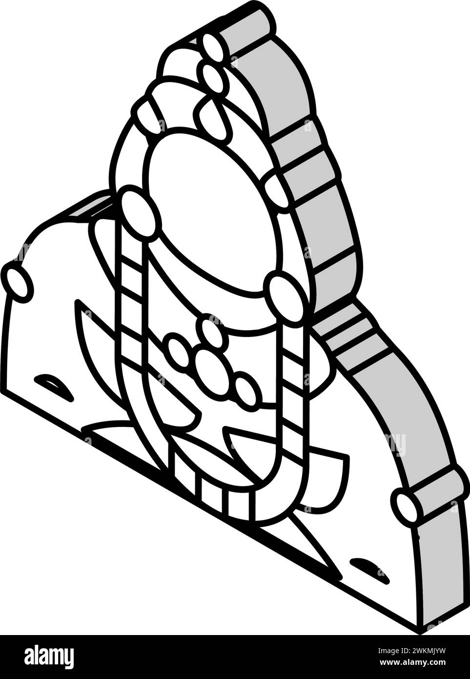 kubera god indian isometric icon vector illustration Stock Vector Image ...