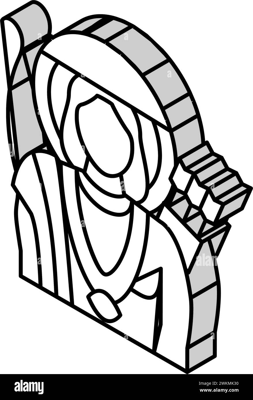 ayyappan god indian isometric icon vector illustration Stock Vector ...