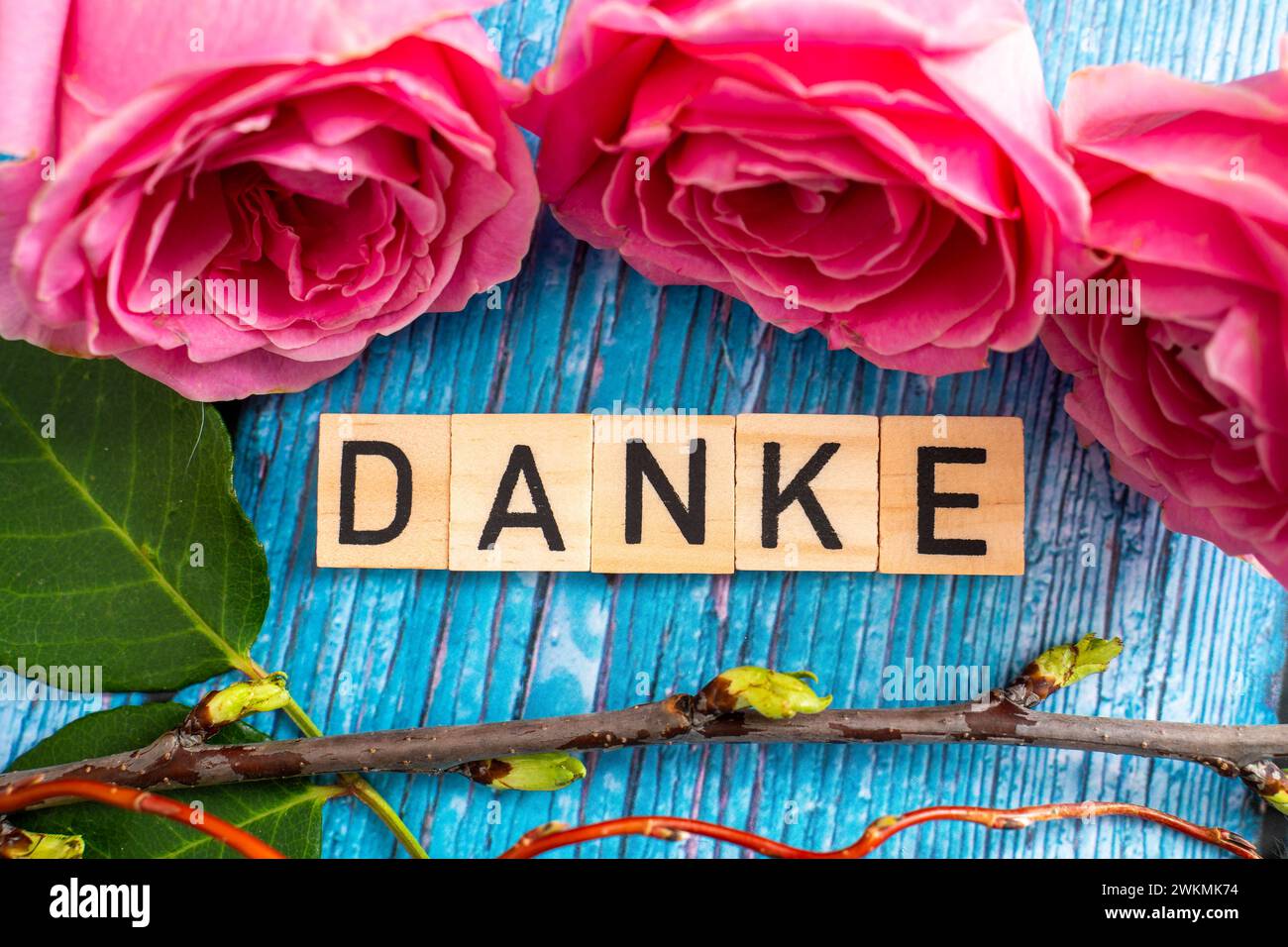 Augsburg, Bavaria, Germany - February 21, 2024: Thank you, greeting on ...