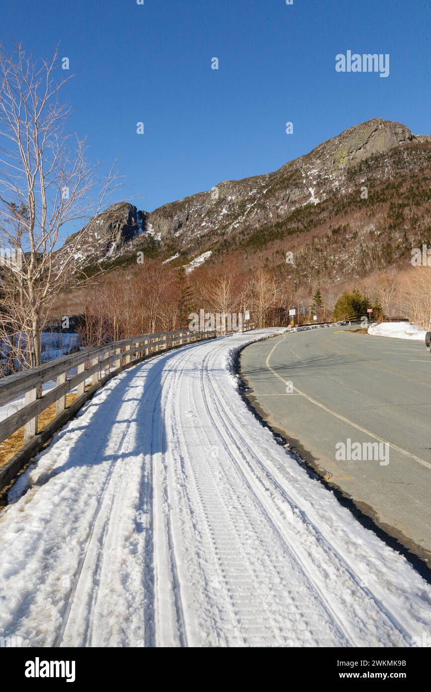 Eagle Cliff from Profile Lake in Franconia Notch State Park of the New ...