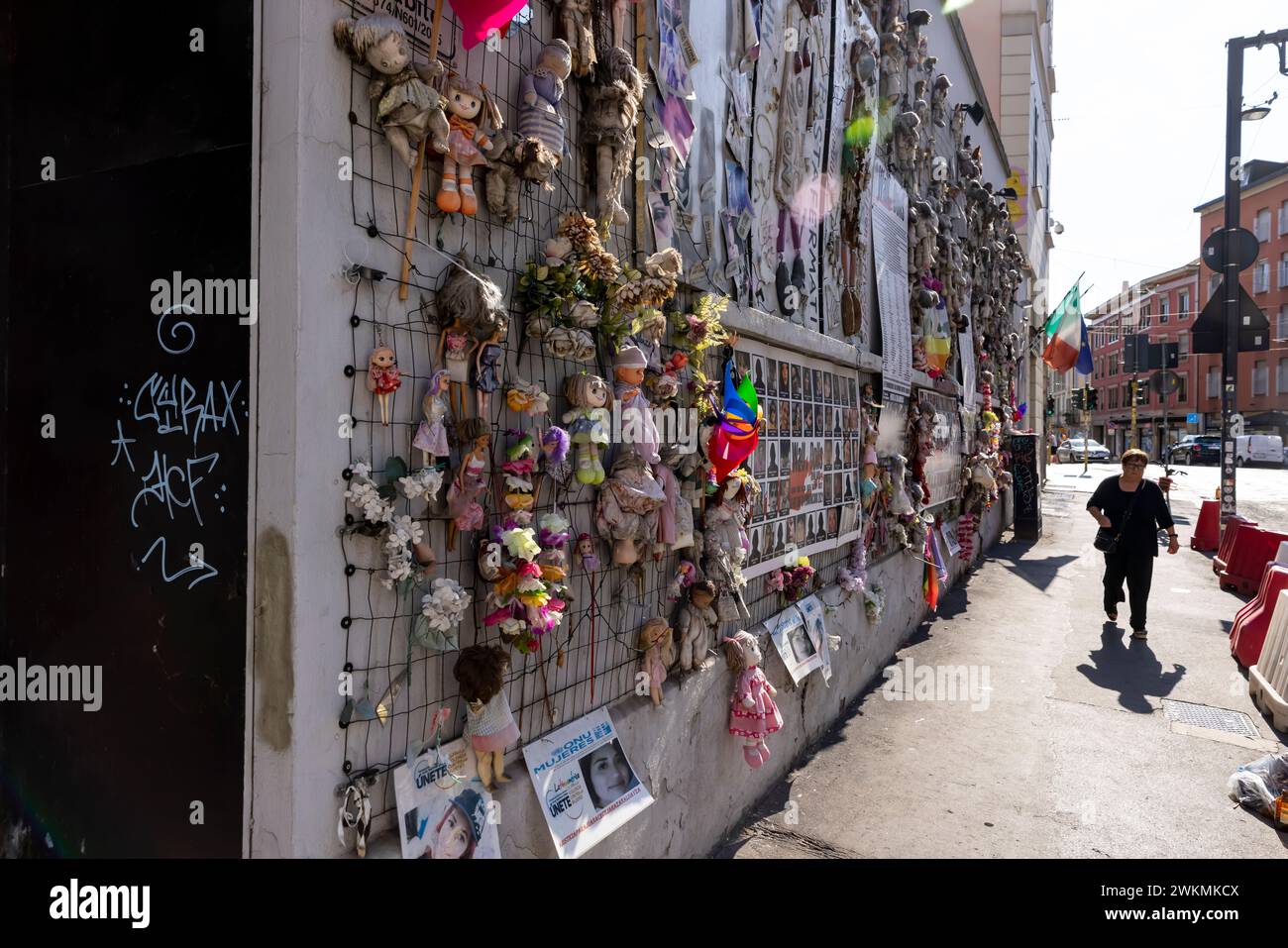 The Wall of Dolls in Milan is a permanent installation in Milan against ...