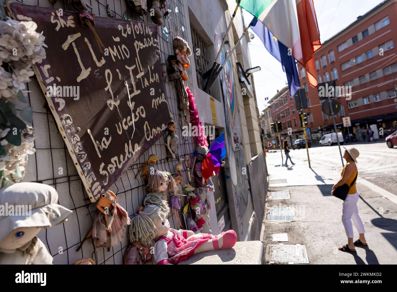 The Wall of Dolls in Milan is a permanent installation in Milan against ...