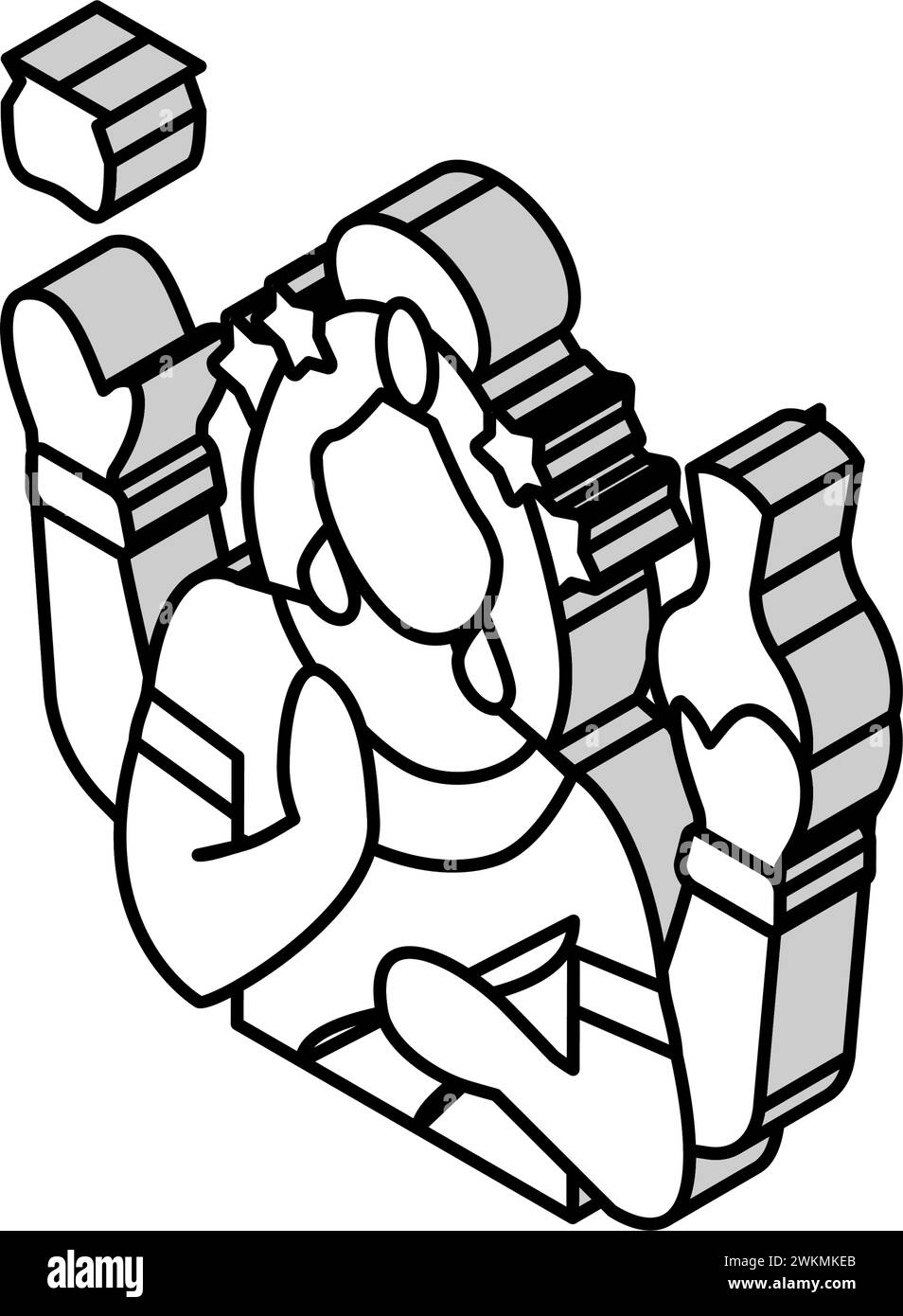 mohini god indian isometric icon vector illustration Stock Vector Image ...