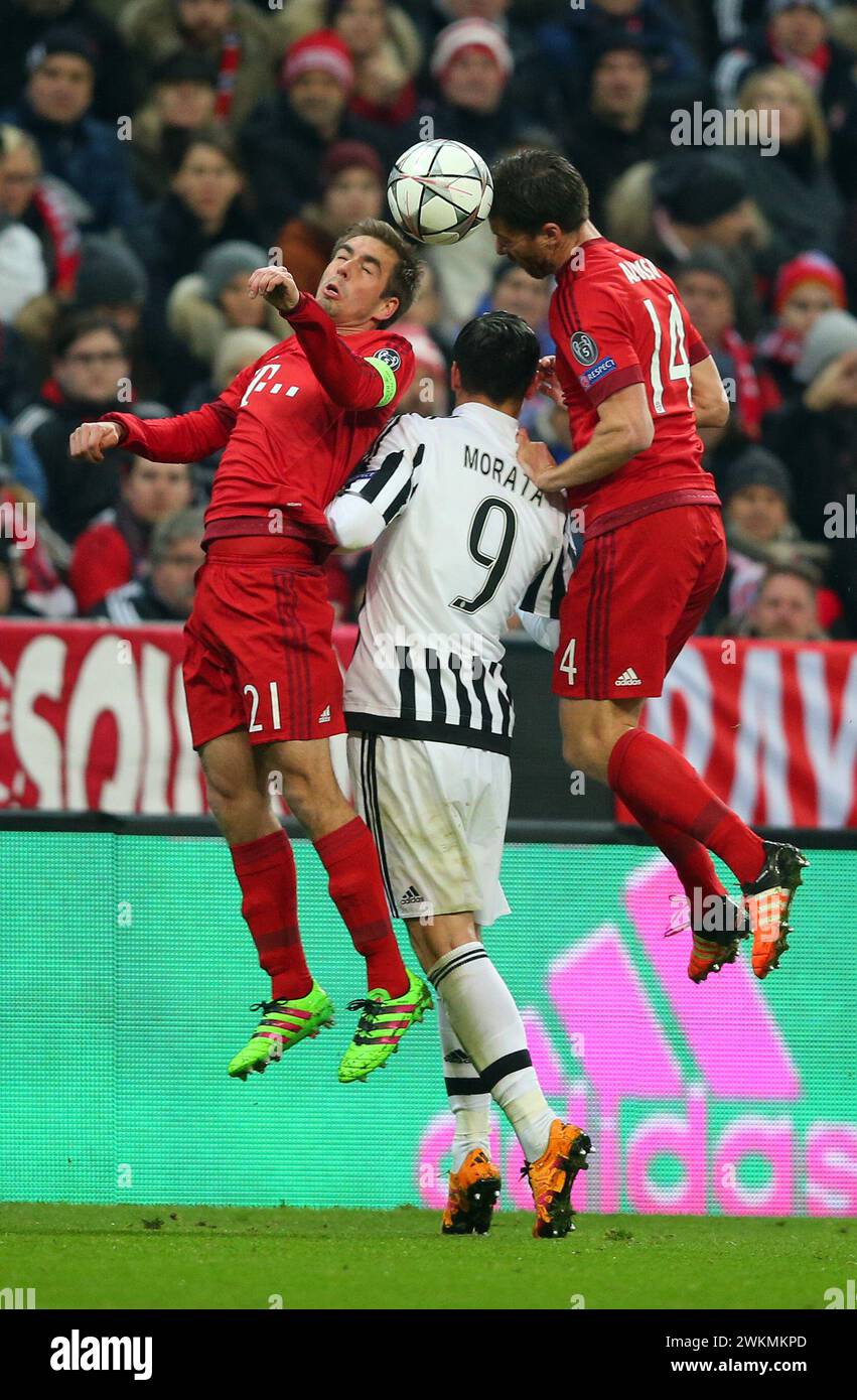 Philipp LAHM FC Bayern MŸnchen Alvaro Morata ( Juventus Turin ) Xabi ...
