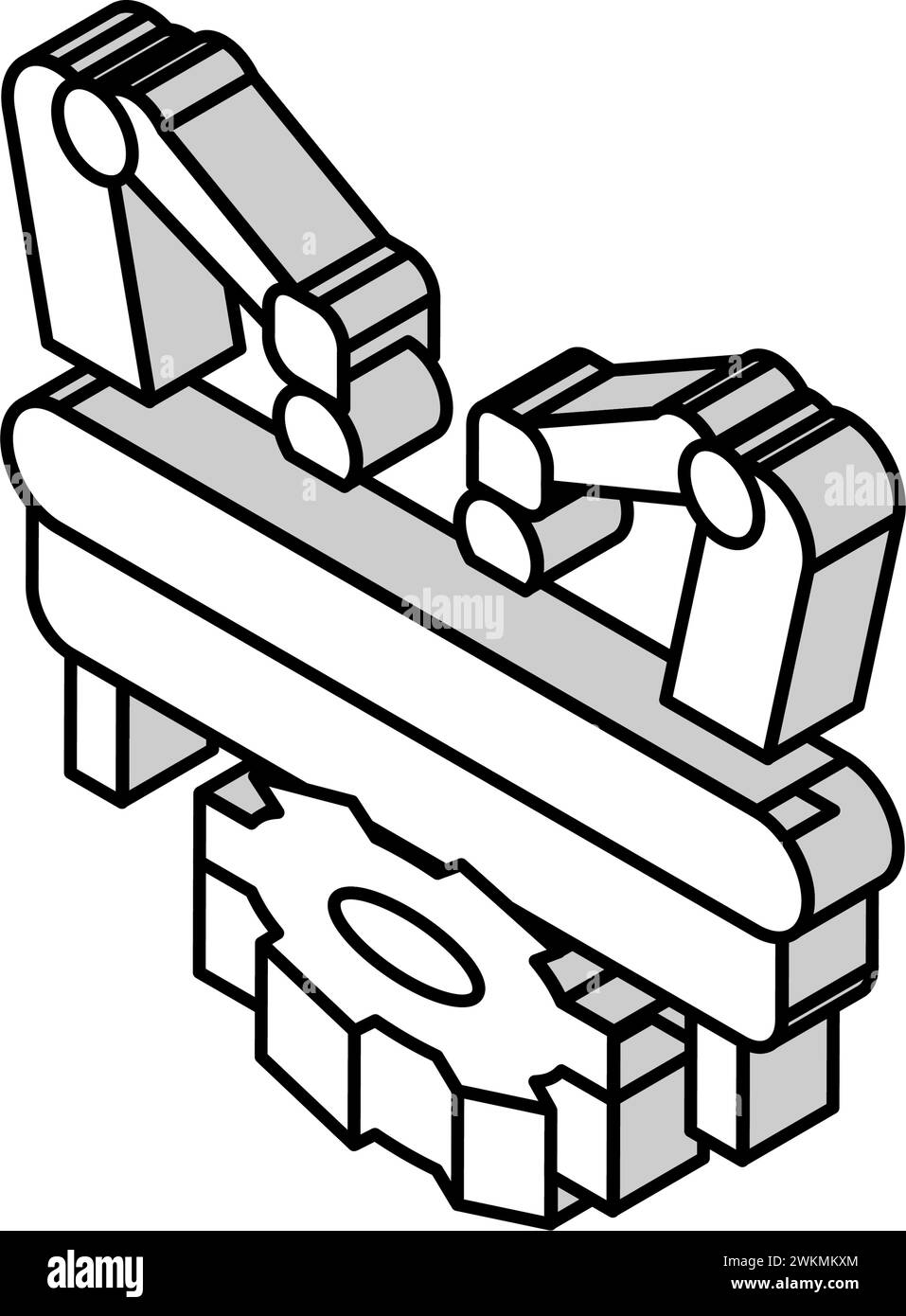 custom manufacturing engineer isometric icon vector illustration Stock ...
