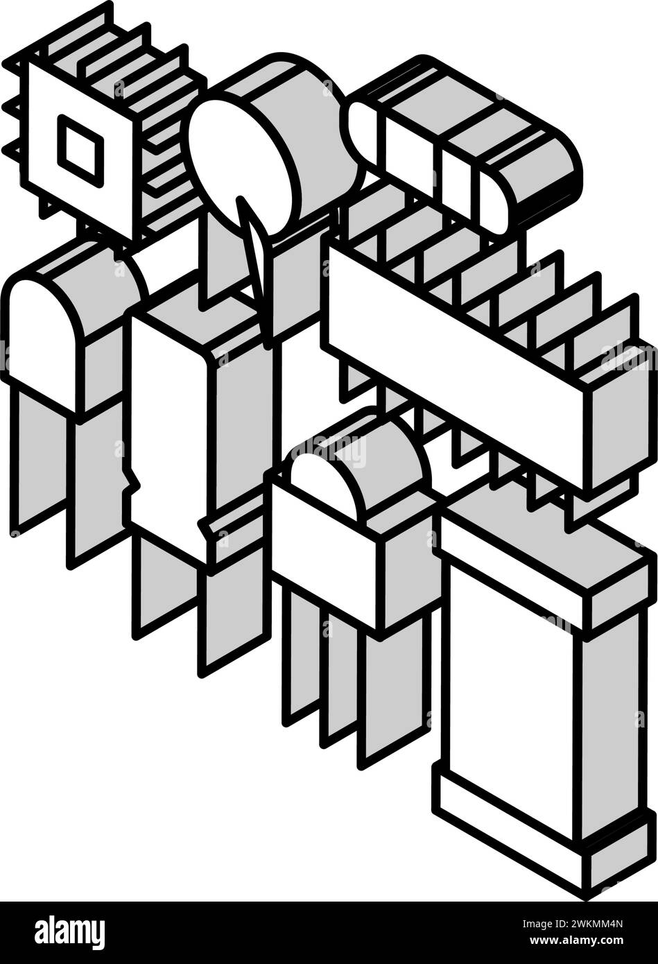 Components of ai illustration Black and White Stock Photos & Images - Alamy