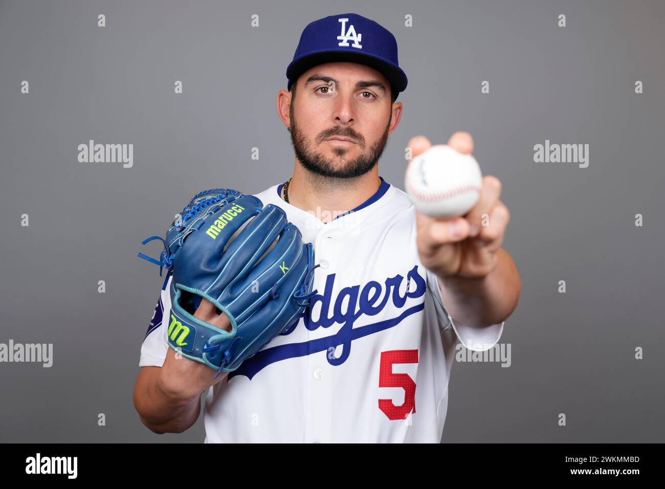 This is a 2024 photo of pitcher Alex Vesia of the Los Angeles Dodgers ...