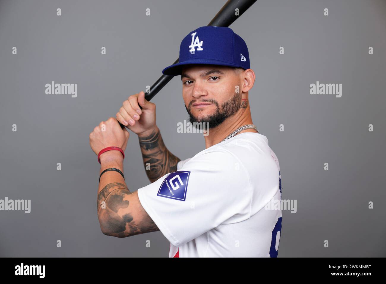 This is a 2024 photo of right fielder Andy Pages of the Los Angeles ...