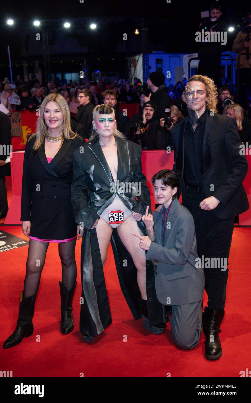 Berlin, Germany. 21st Feb, 2024. Cordula Kablitz-Post, Peaches, Judy ...
