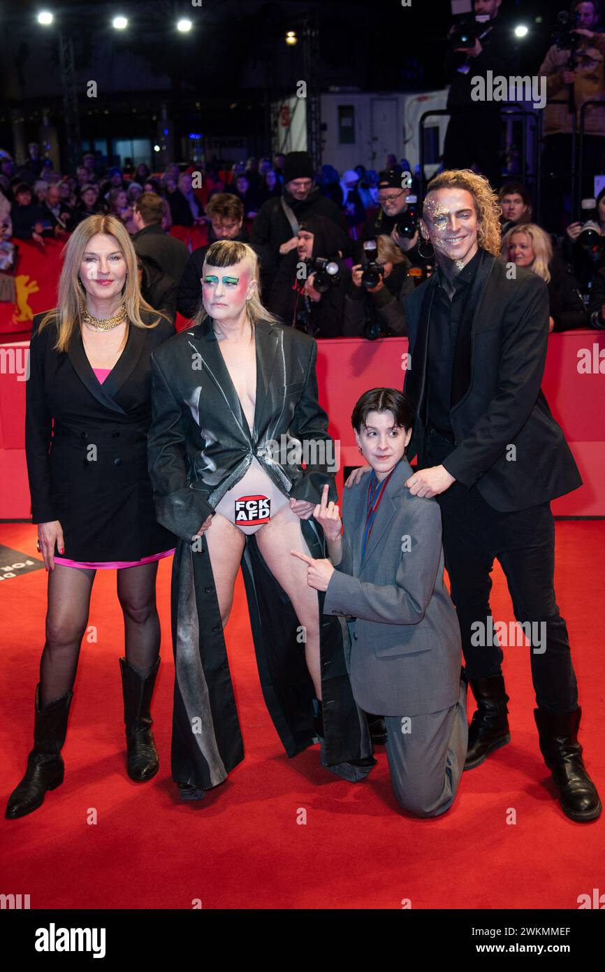 Berlin, Germany. 21st Feb, 2024. Cordula Kablitz-Post, Peaches, Judy ...