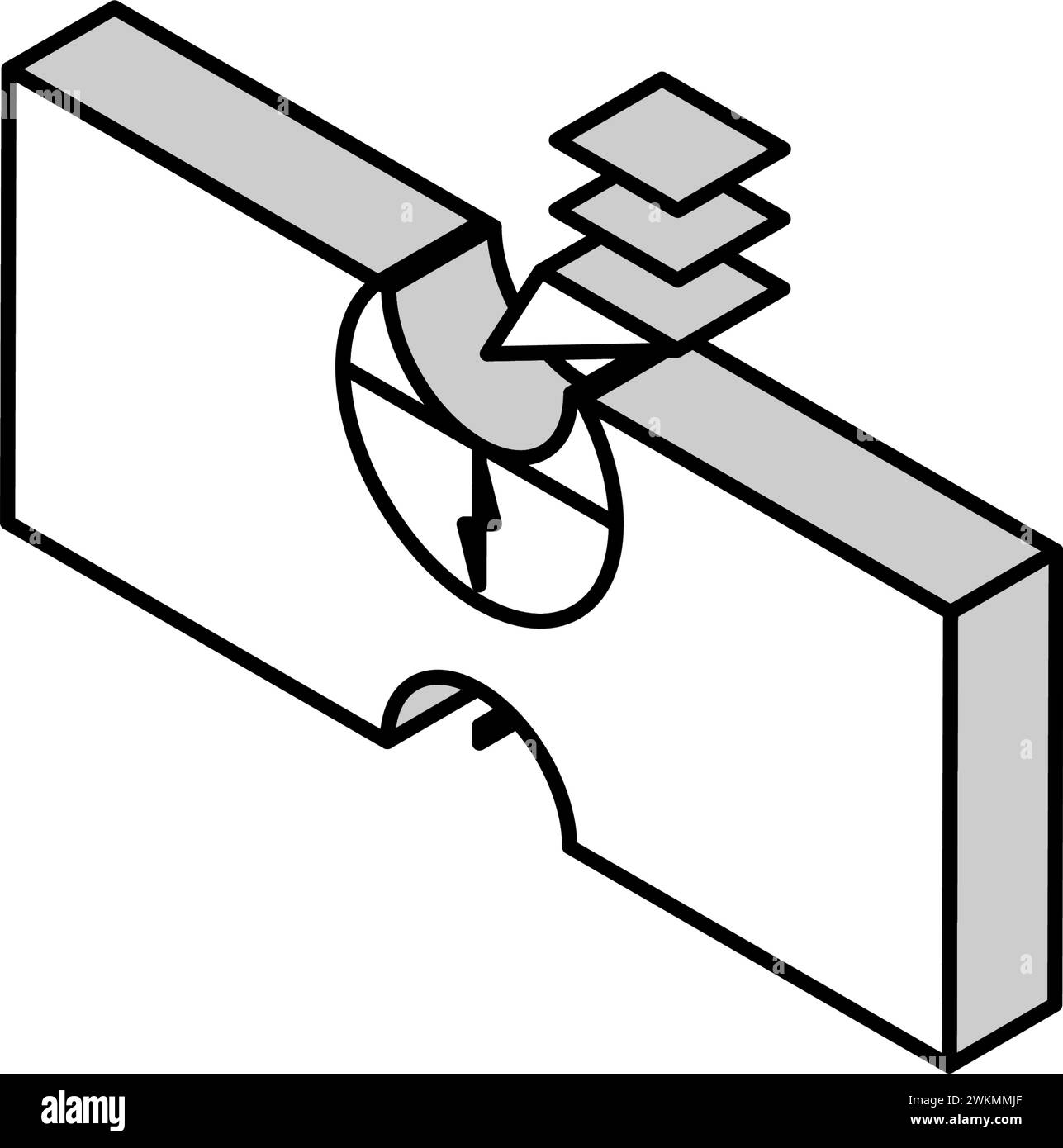 fatigue analysis mechanical engineer isometric icon vector illustration ...