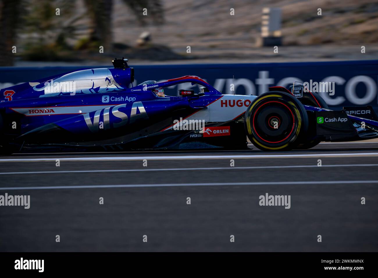 Sakhir, Bahrain, February 21, Daniel Ricciardo, from Australia competes ...