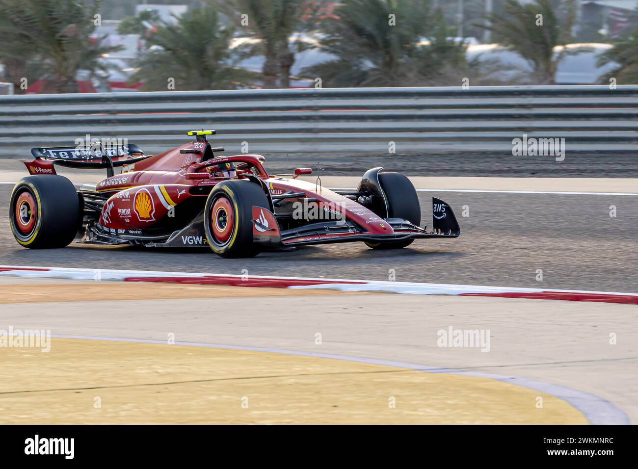 Sakhir, Bahrain, February 21, Carlos Sainz, from Spain competes for ...