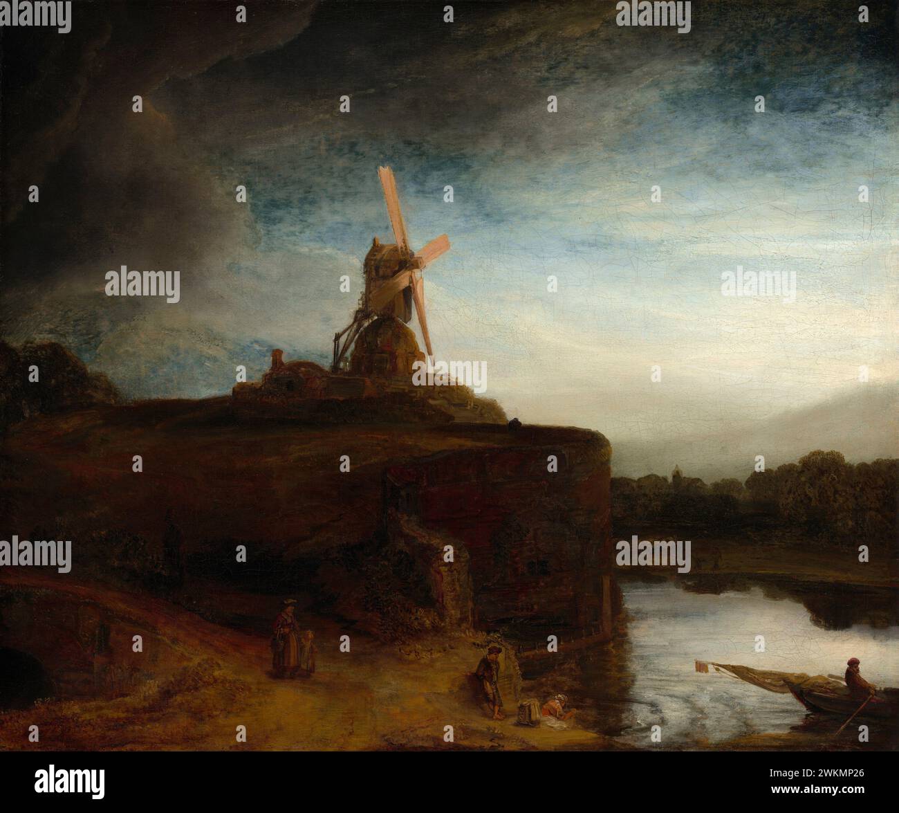 The Mill. Rembrandt van Rijn. 1645/1648 Stock Photo - Alamy