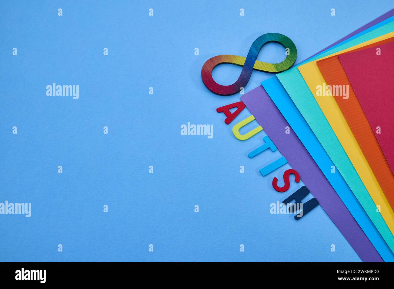 Autistic rainbow eight infinity symbol. Autism awareness day symbol ...