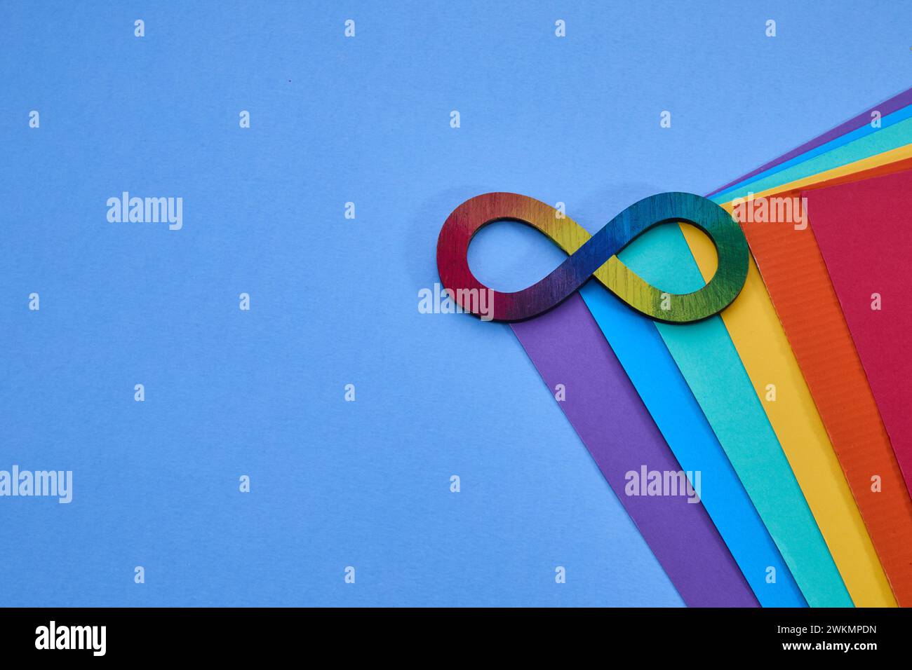 Autistic rainbow eight infinity symbol. Autism awareness day symbol ...
