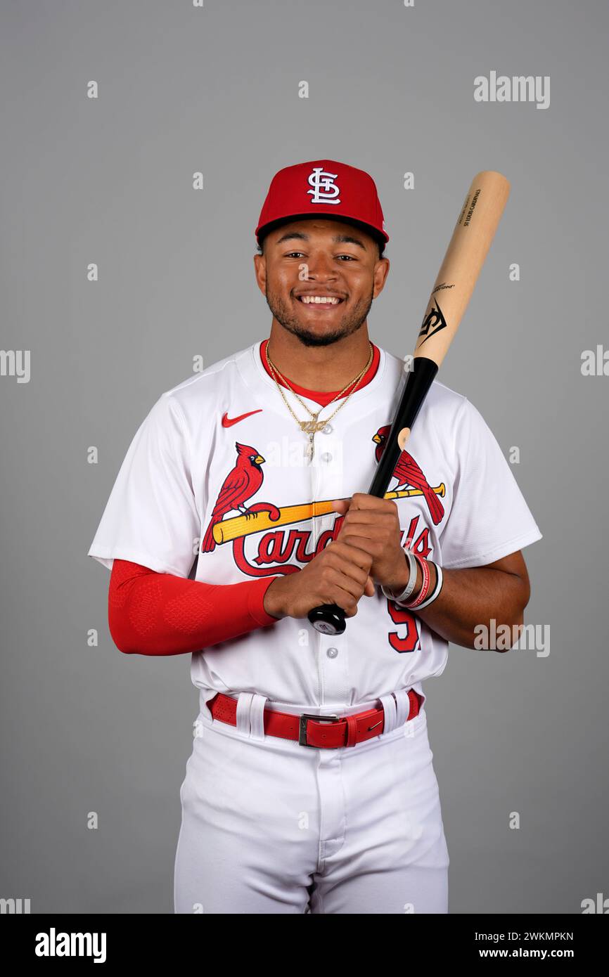 This is a 2024 photo of Victor Scott II of the St. Louis Cardinals ...
