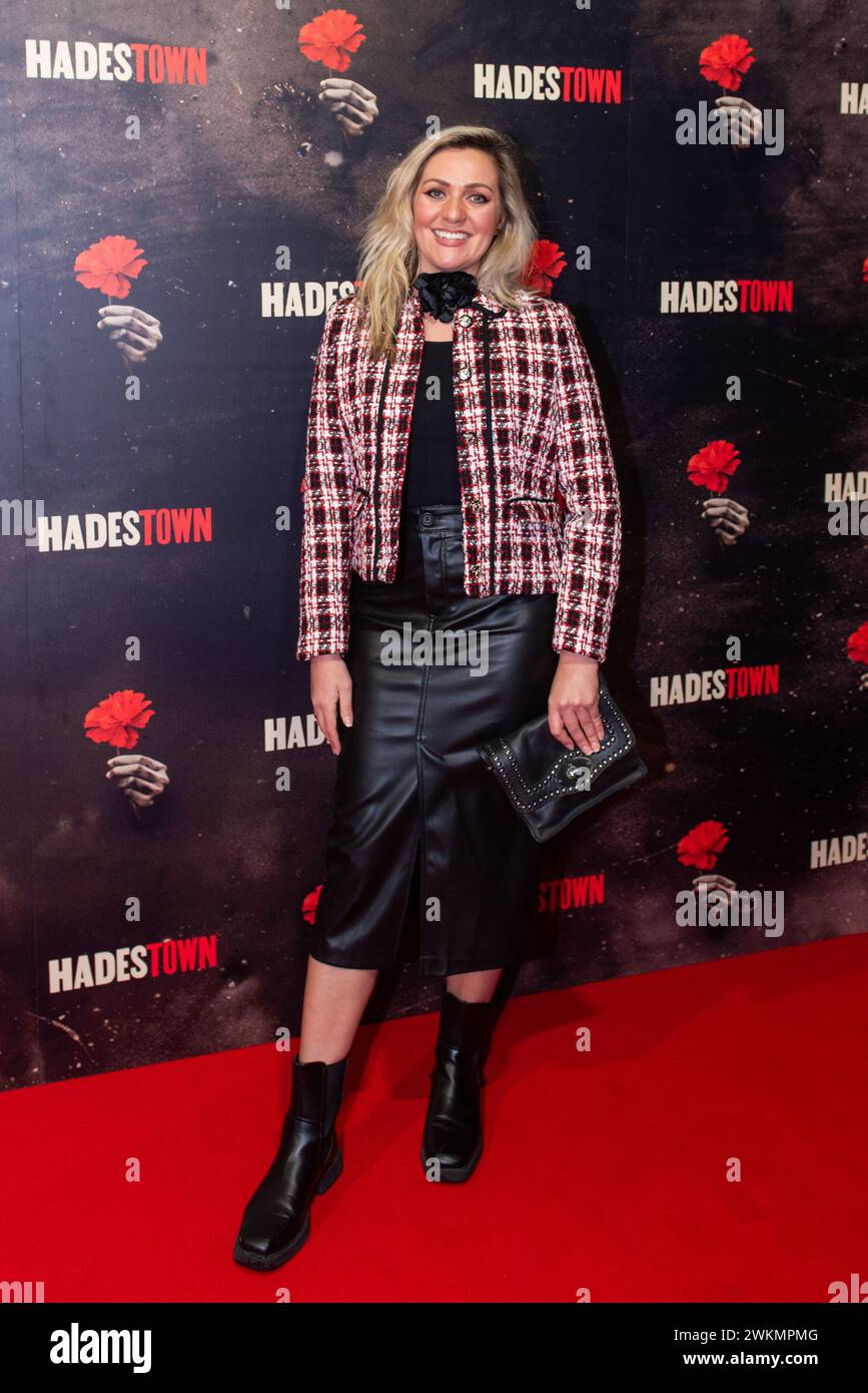 London, 21 February 2024, Hadestown Opening Night, Larissa Eddie ...